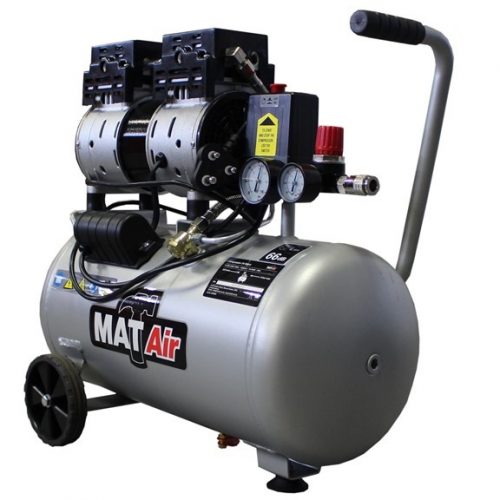MATAIR | SILENT 24 Litre Oil-Free Compressor | 0.75KW/1HP 220V ...